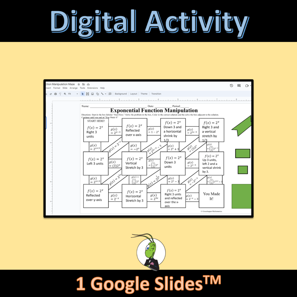 AP® Precalculus 2.4 Exponential Function Maze Activity | Digital and ...