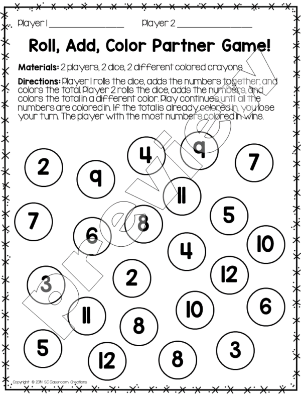 Addition and Subtraction Partner Games - Made By Teachers
