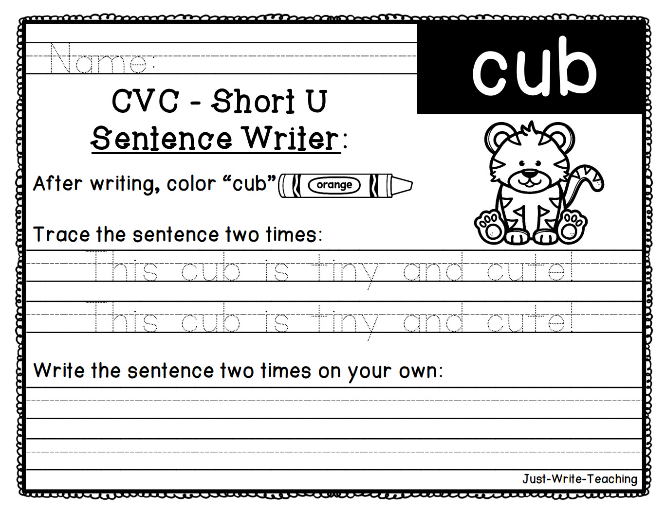 Reading Fluency Builders - CVC Short U | Made By Teachers