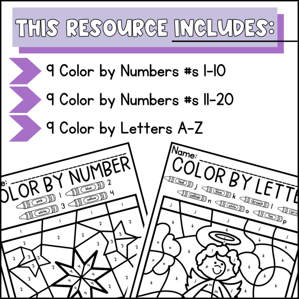 Nativity Color by Codes - Nativity Color by Number - Nativity Color by ...