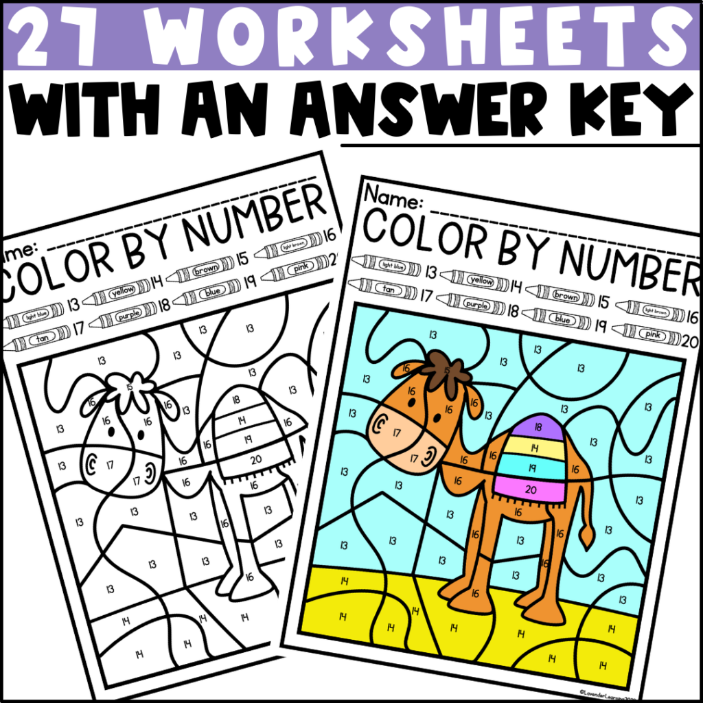 Nativity Color by Codes - Nativity Color by Number - Nativity Color by ...