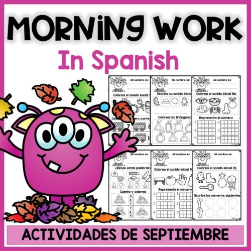 Tarea Regreso al salón | Trabajo de la mañana | Morning Work & Homework ...
