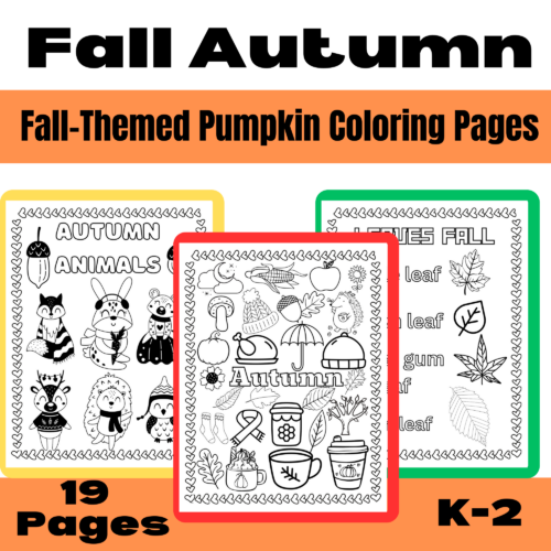 Fall Autumn Season Coloring Sheets | Fall-Themed Pumpkin Coloring Pages ...