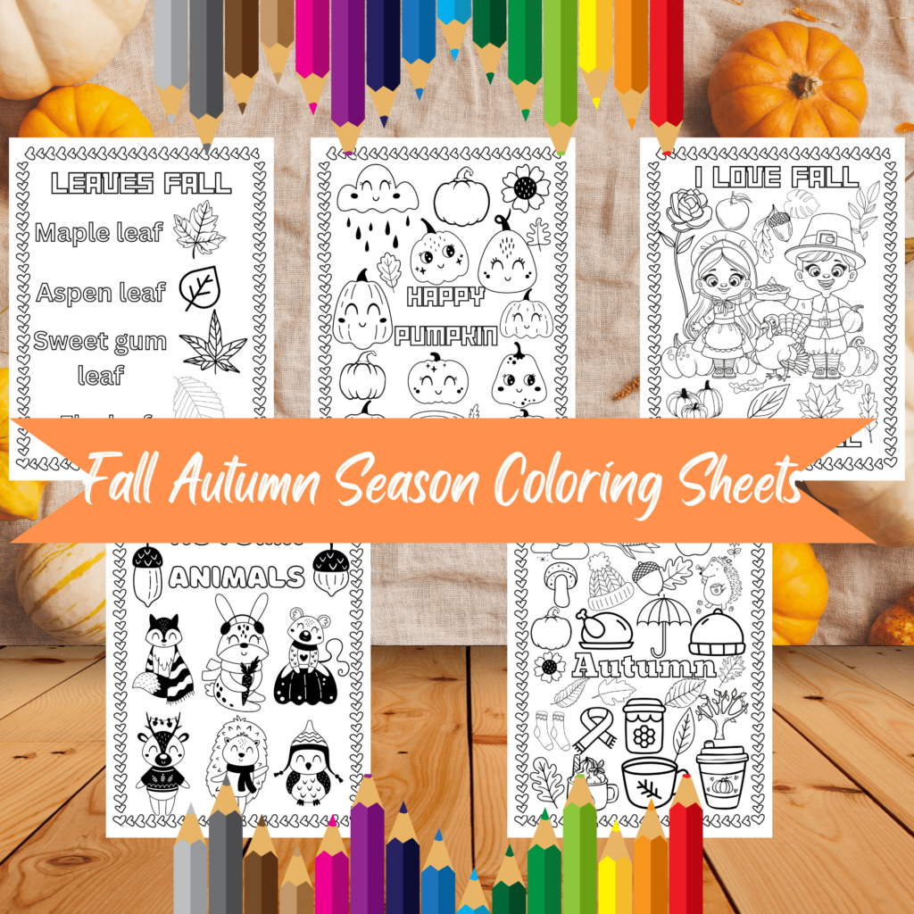 Fall Autumn Season Coloring Sheets | Fall-Themed Pumpkin Coloring Pages ...