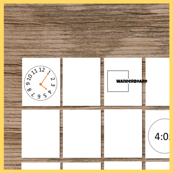 Telling Time Level 2 Memory Game Flashcards Kindergarten 1st Grade ...