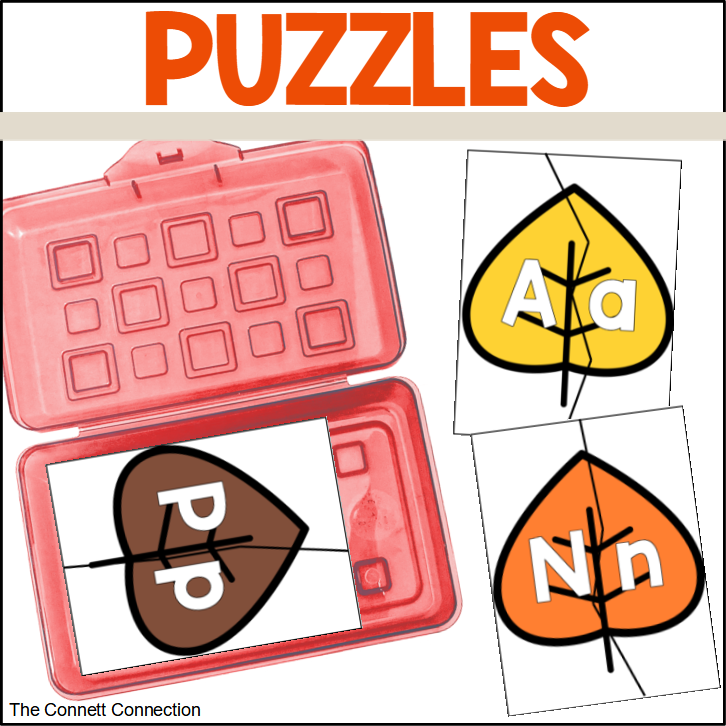 Fall Alphabet and Number Cards and Puzzles | Made By Teachers