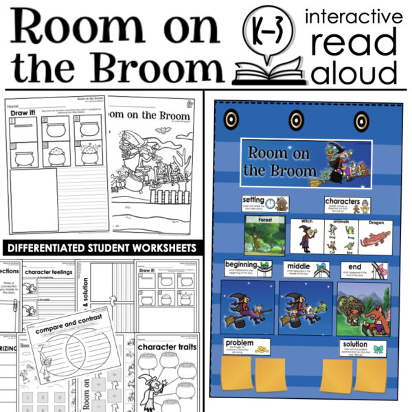 Room on the Broom Interactive Read Aloud Activities + Halloween Craft ...
