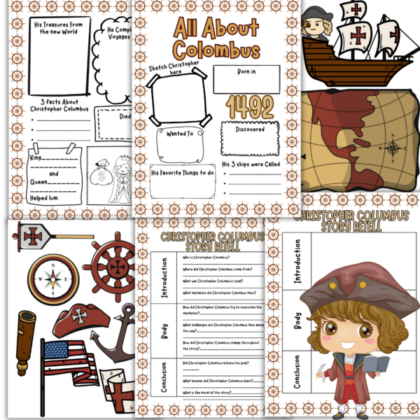 Columbus Day Craft and Writing | All About Christopher Columbus ...