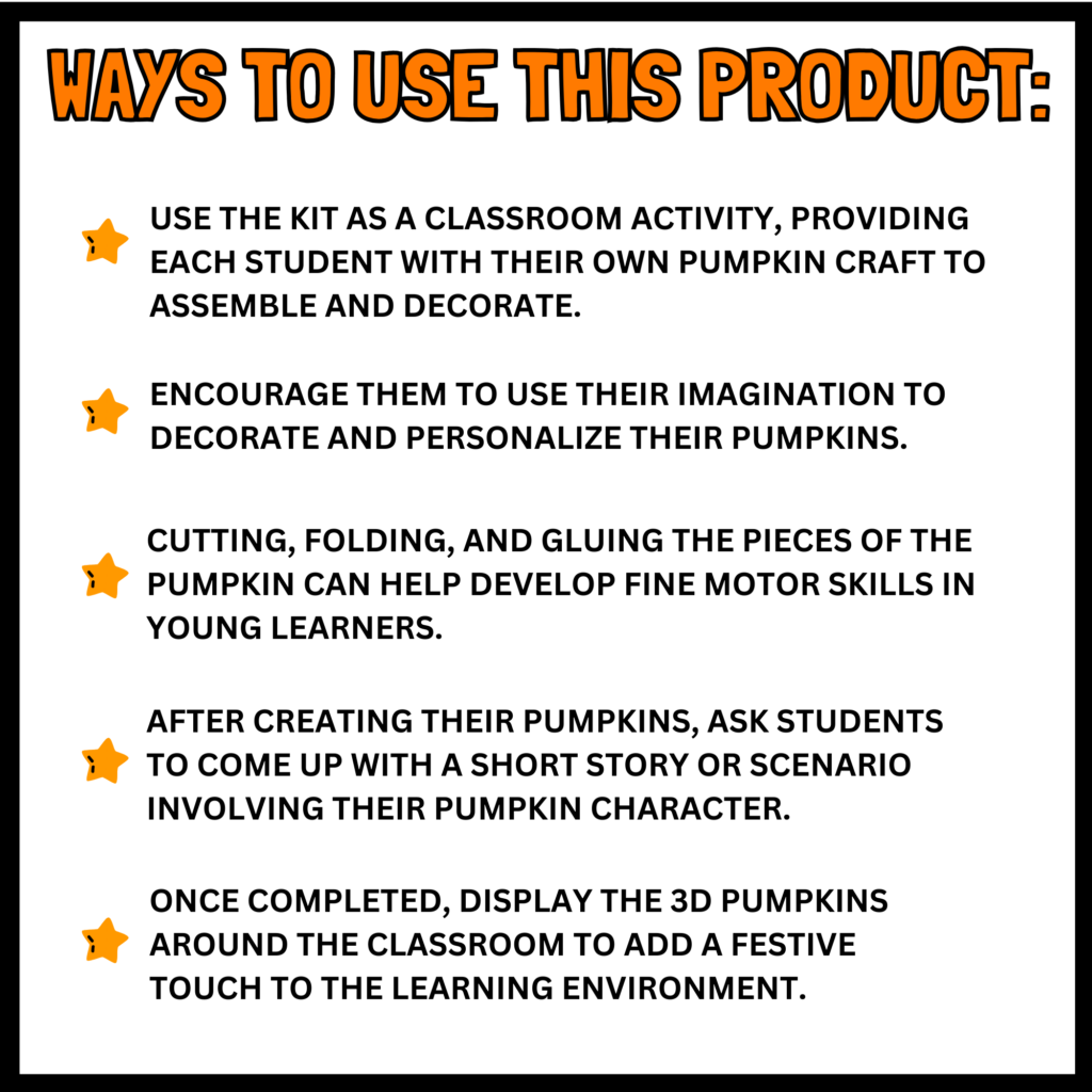 Halloween Craft | Simple Make Your Own 3D Pumpkin Halloween | Pumpkin ...