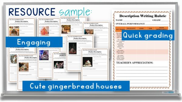 Christmas Writing Activities - Sell This Gingerbread House - Product ...