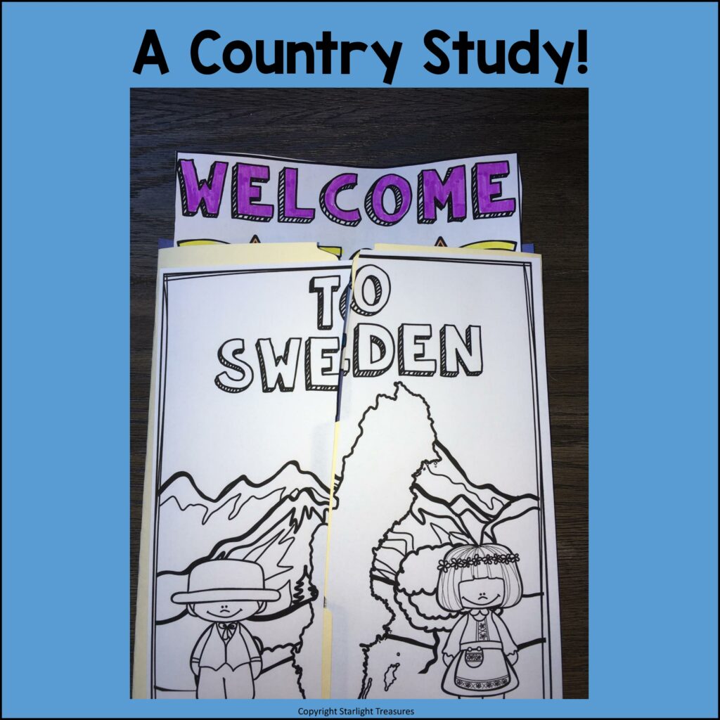 Sweden Lapbook for Early Learners - A Country Study - Made By Teachers