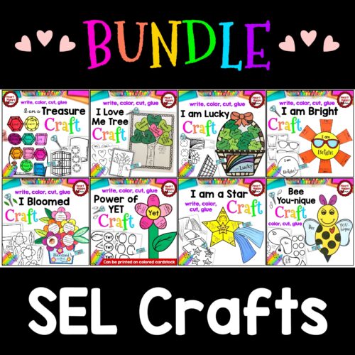 SEL Activities | Growth Mindset Crafts BUNDLE - Made By Teachers
