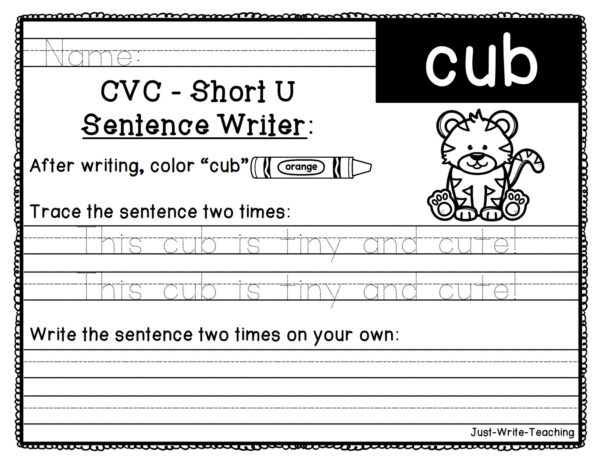 Reading Fluency Builders - CVC Short U - FREEBIE - Made By Teachers