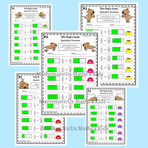 Equivalent Fractions Activities 1 with models | Made By Teachers