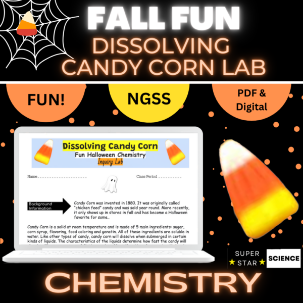 Halloween STEM Activity - Candy Corn Dissolving Lab Hands On Chemistry ...