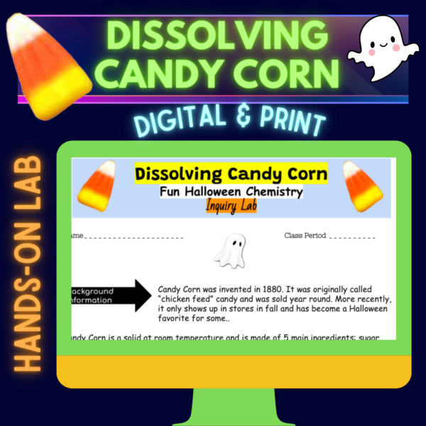 Halloween STEM Activity - Candy Corn Dissolving Lab Hands On Chemistry ...