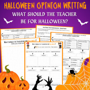 Halloween Activities - Halloween Opinion Writing Worksheet - Teacher's ...