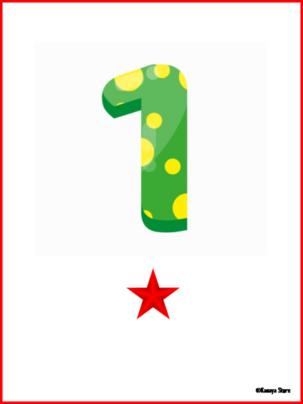 0–9 Numbers Flashcards With Stars To Count | Made By Teachers