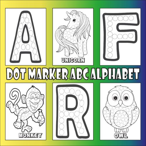 Alphabet Animal Dot Marker Activity Book : Dot Marker For Toddler ...