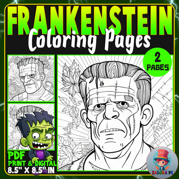 Halloween | Frankenstein Mandala Halloween Coloring Pages | Worksheets ...