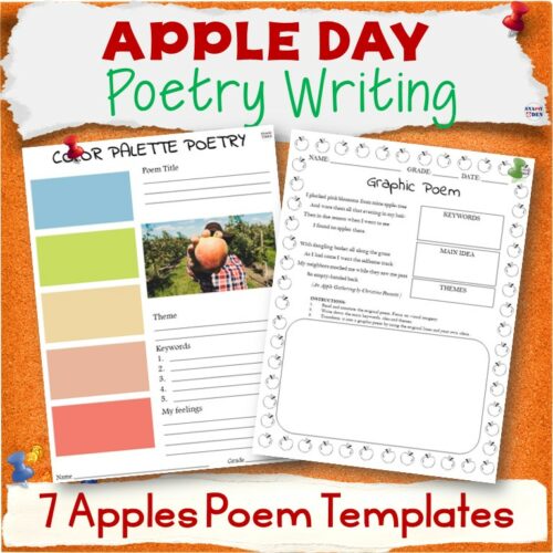 Apple Day Poetry Writing Activities - Apples Poem Templates - Print and ...