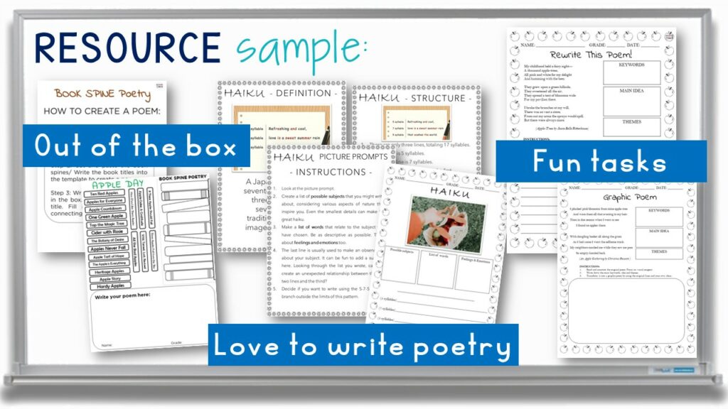 Apple Day Poetry Writing Activities - Apples Poem Templates - Print and ...