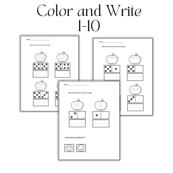 Pumpkin Subitizing Number sense 1-10Flashcards and Practice Pages ...