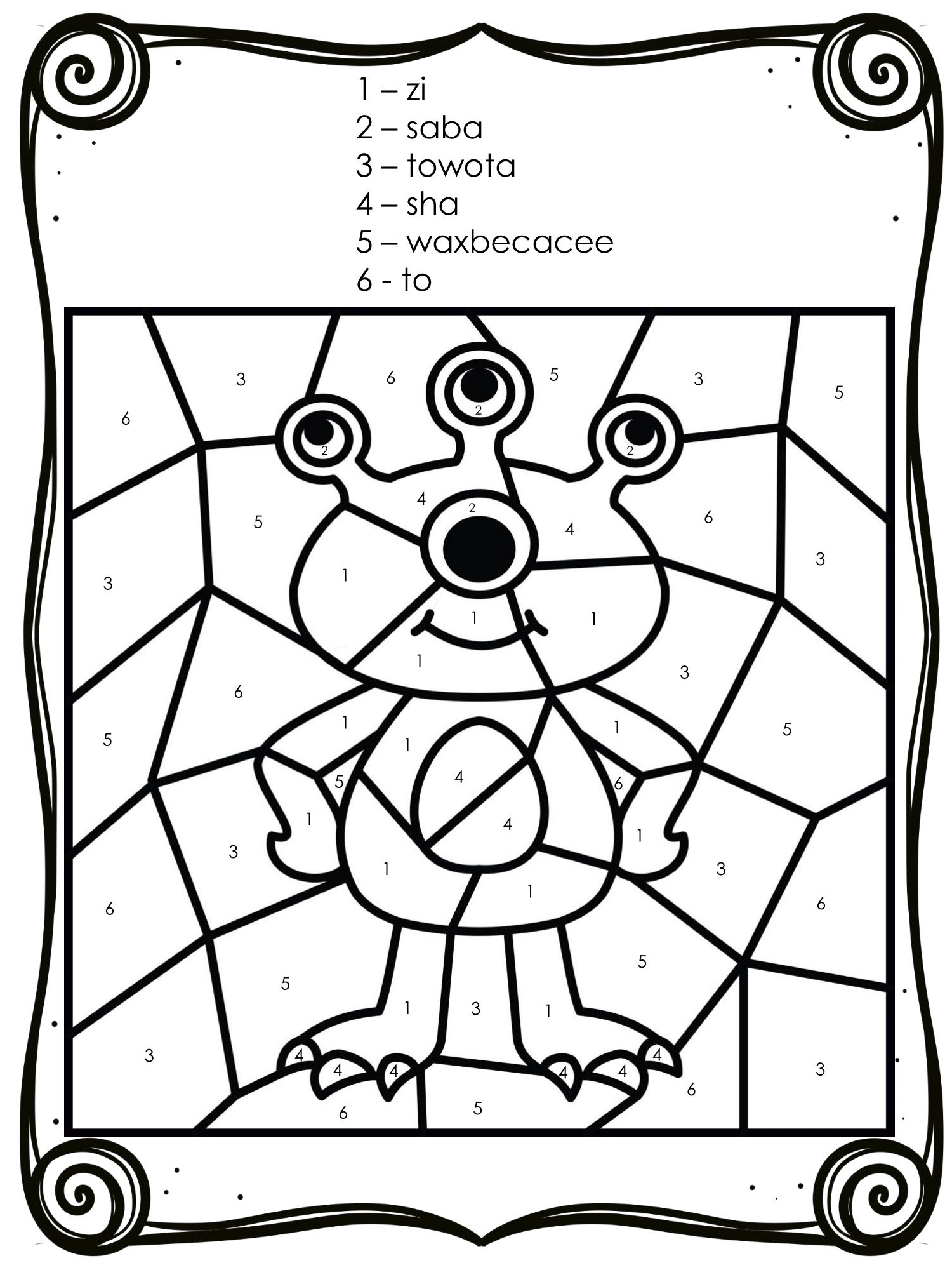 Halloween Colour/Color by Number: Stoney Nakoda Language | Made By Teachers