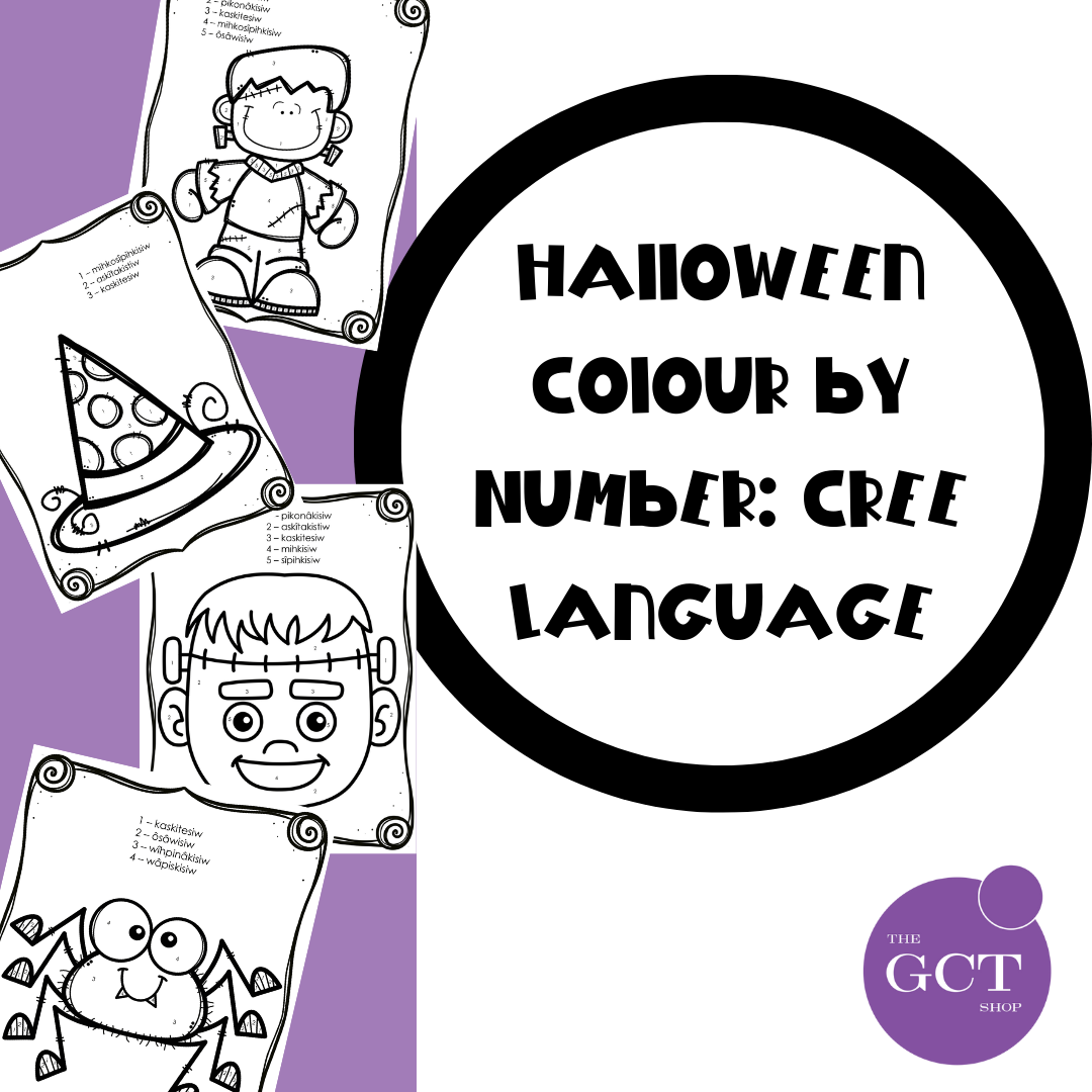 Thanksgiving Colour/Color by Number: Cree Language | Made By Teachers