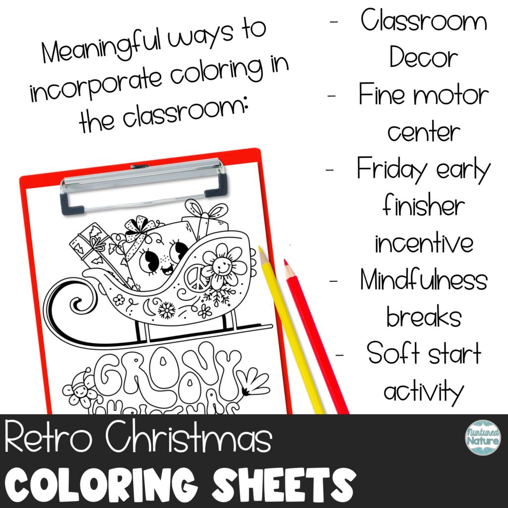 Christmas Coloring Pages - December Early Finish Activities - Groovy ...