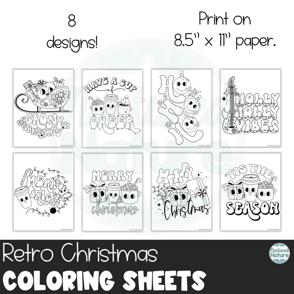 Christmas Coloring Pages - December Early Finish Activities - Groovy ...
