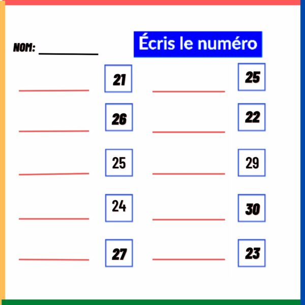 Mastering French Number Writing: From 1 to 100 - Made By Teachers