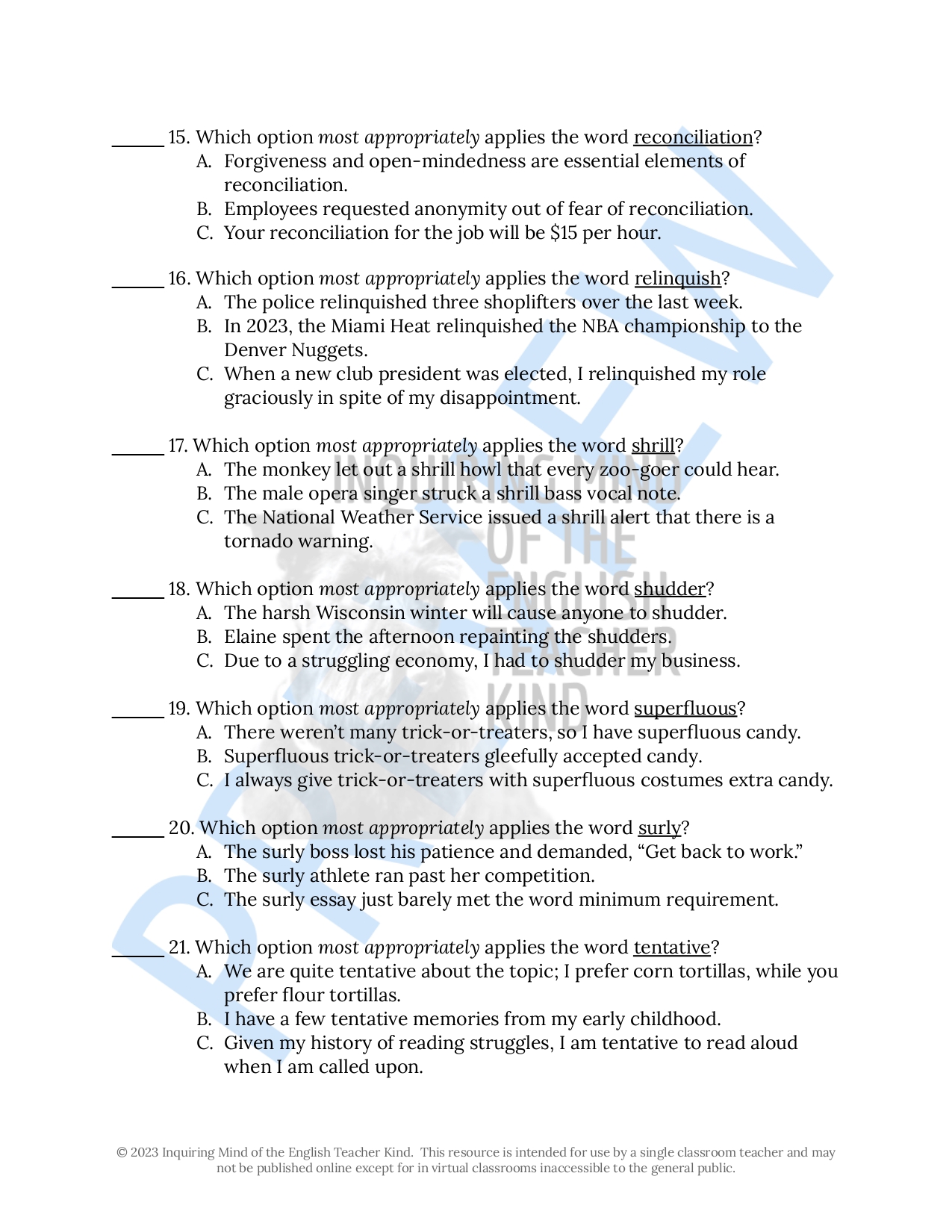 1984 by George Orwell Vocabulary Development Games and Activities ...