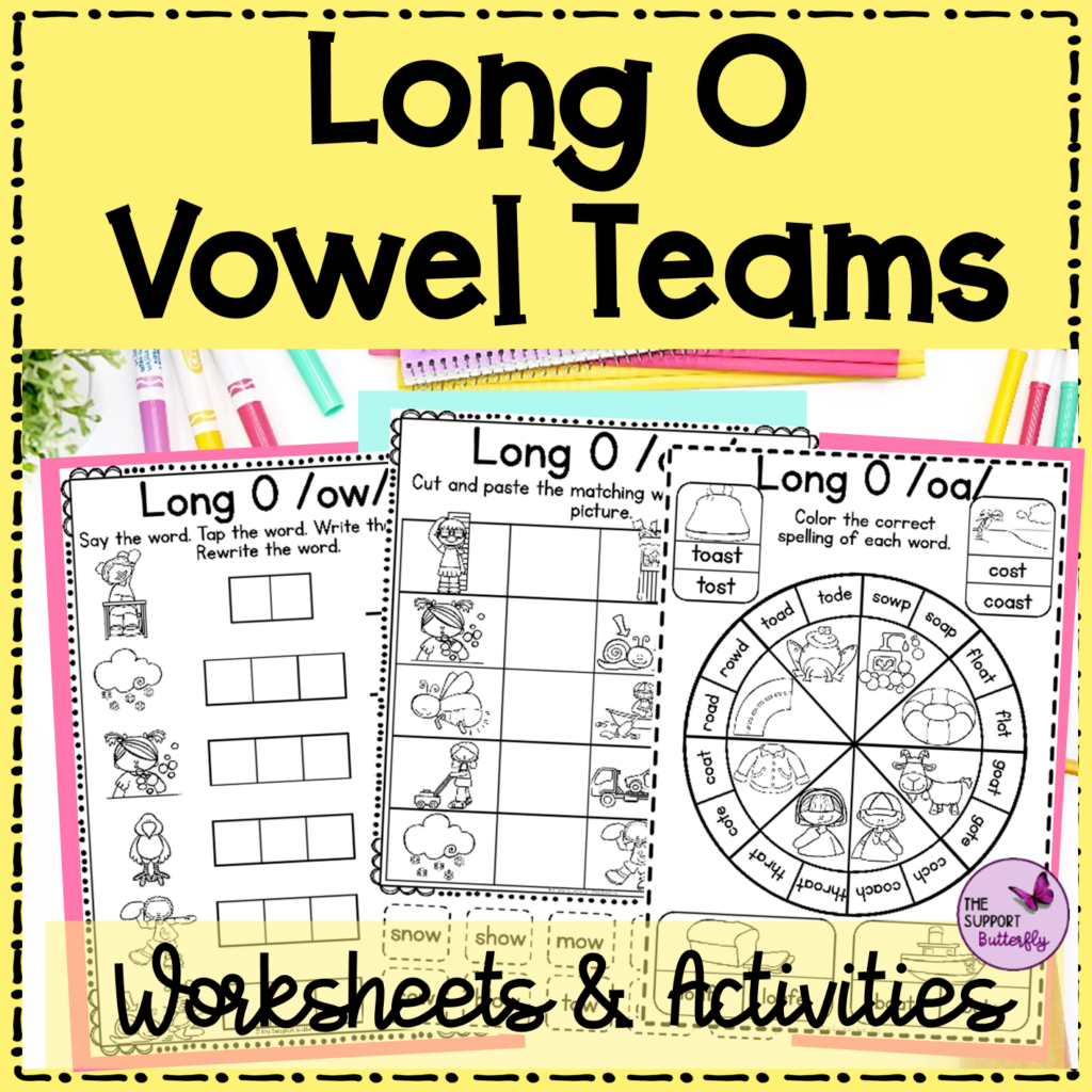 Long O Worksheets and Activities | Vowel Teams | OA OW O-E - Made By ...