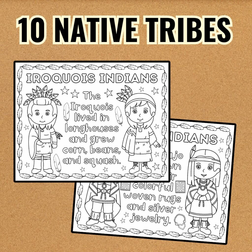 Child's Journey Through Native Tribes Coloring Pages - November ...