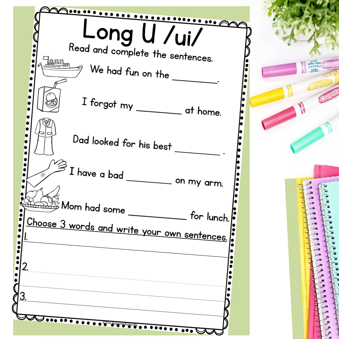Long U Worksheets and Activities | Vowel Teams | EW UE UI U-E - Made By ...