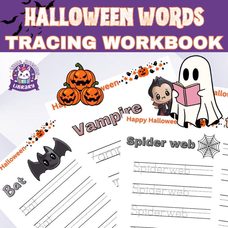 Trick or Trace: Halloween Words Tracing Practice Worksheets | Made By ...