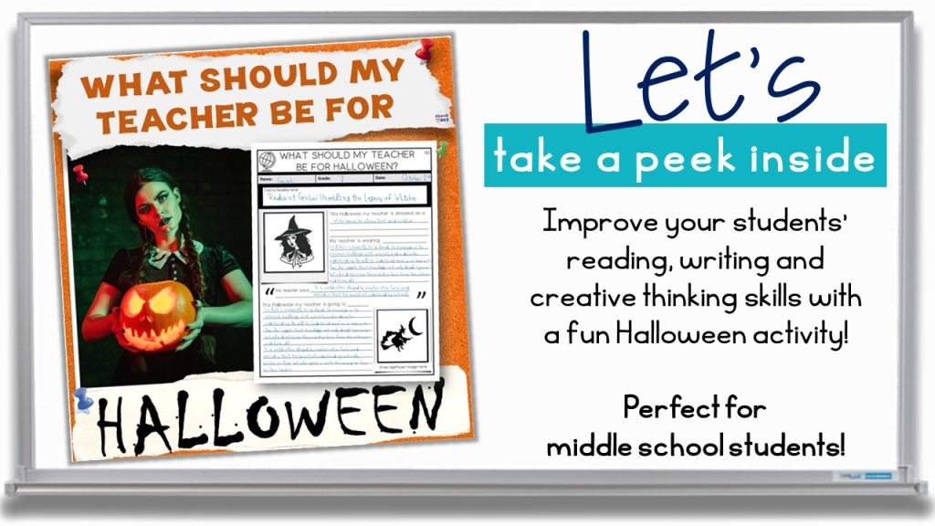 What Should My Teacher Be For Halloween Writing Activity - Print and ...