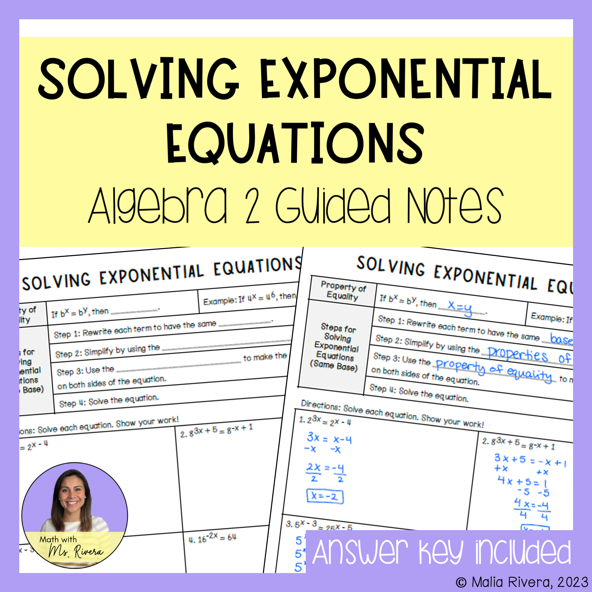 Converting Between Logarithmic and Exponential Equations Maze Worksheet ...