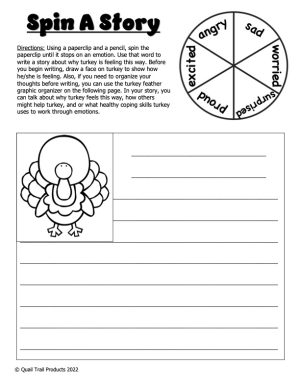 Social/Emotional Activities and Worksheets | Turkey Theme - Made By ...