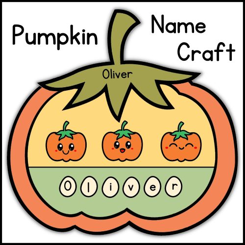 Pumpkin Craft Fall Name Craft | Made By Teachers
