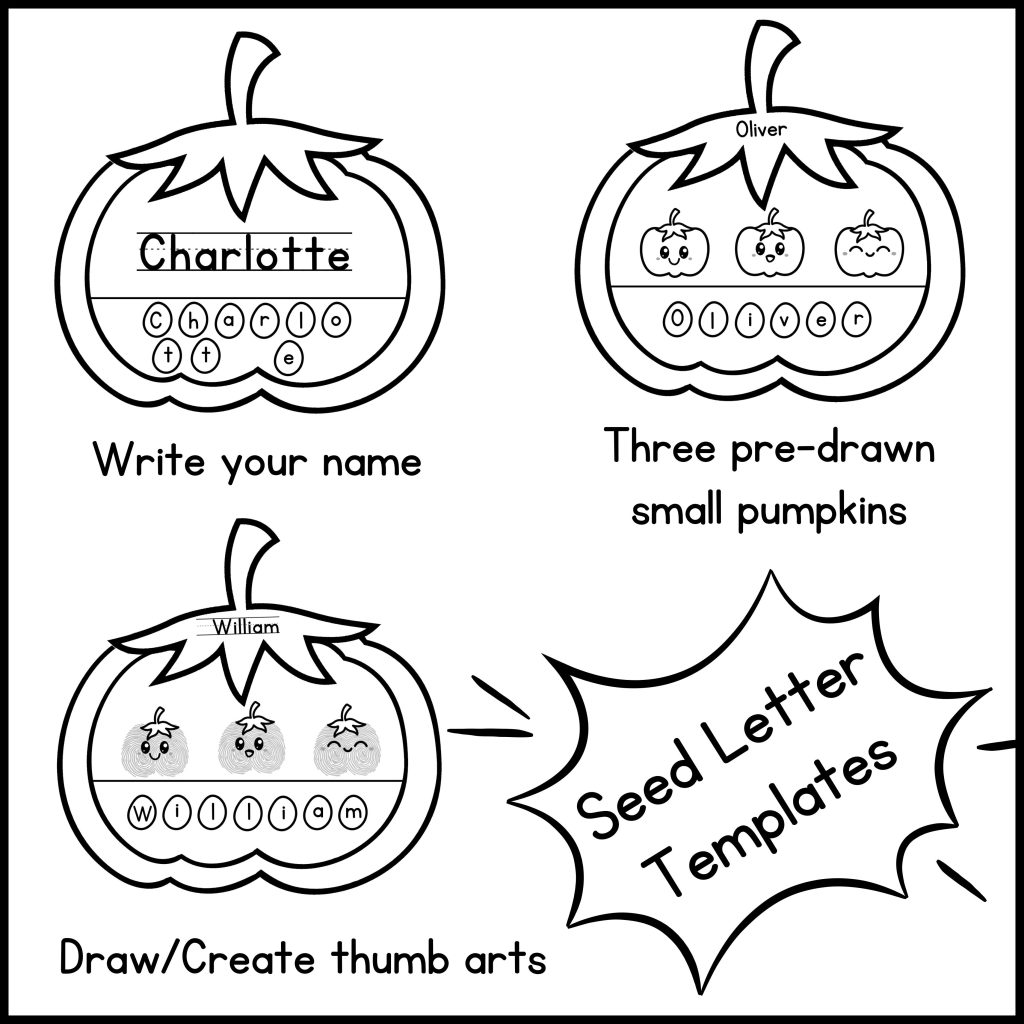 Pumpkin Craft Fall Name Craft | Made By Teachers