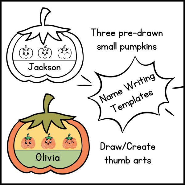 Pumpkin Craft Fall Name Craft | Made By Teachers