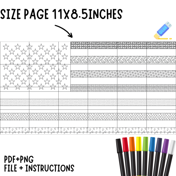 Veterans Day: American Flag Collaborative Poster US , Patriots Day ...
