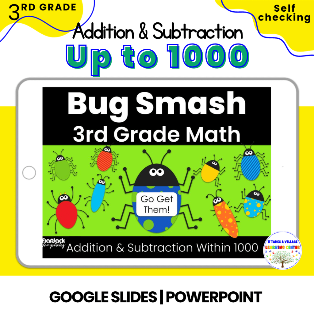 3rd Grade Digital Math Game - Addition & Subtraction to 1000 ...