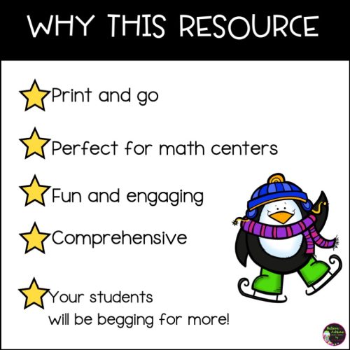 2 Digit Addition Without Regrouping Task Cards | Penguin Theme - Made ...