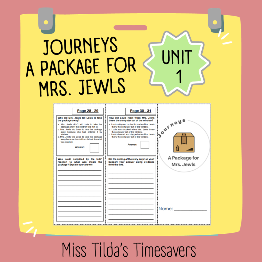 A Package for Mrs. Jewls - Grade 5 Journeys - Made By Teachers