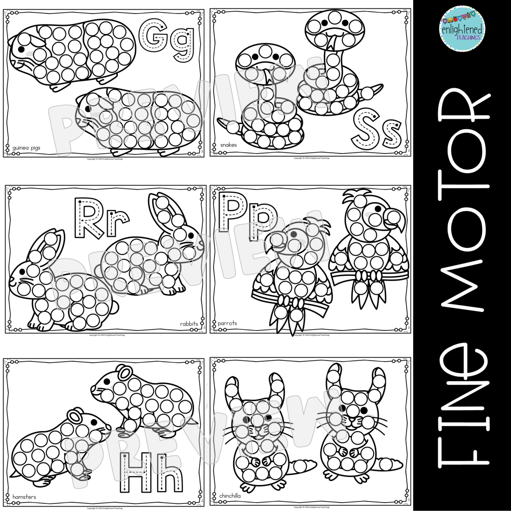 Pets Dab a Dot Painting Pets Dot Marker Painting Pets Dot It Pet Animal ...