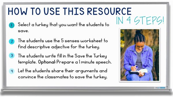 Save the Turkey Activity - Thanksgiving Persuasive Speech Writing ...