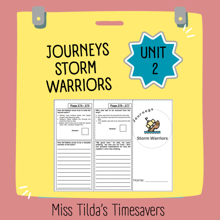 Storm Warriors - Grade 5 Journeys - Made By Teachers